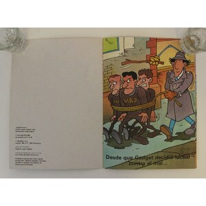 1987 INSPECTOR GADGET Book 20 X 14.5 Cm. (8" X 5.75") Spanish Vintage ...