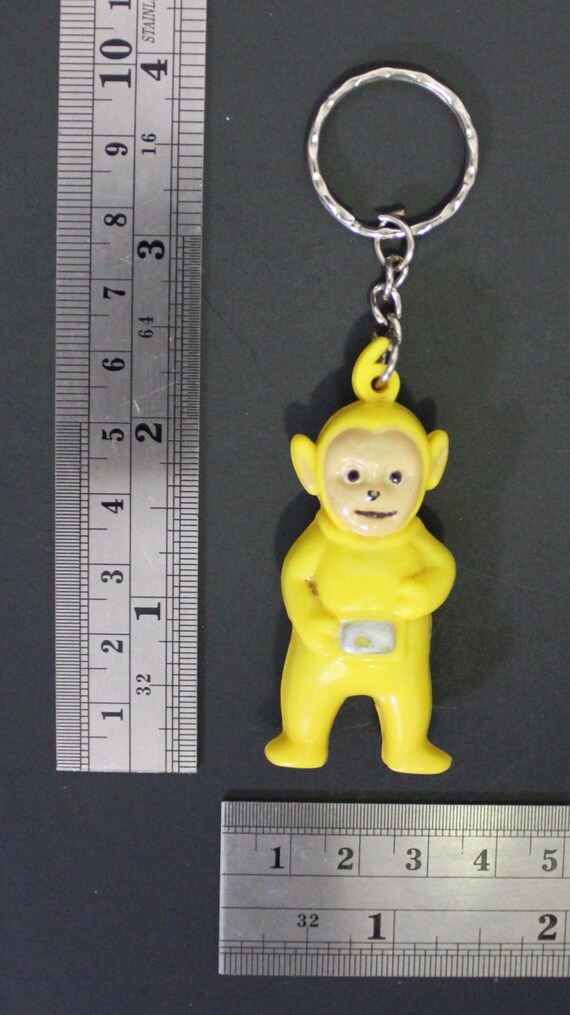 1990s TELETUBBIES LAA-LAA Keychain - Hard Plastic - 6… - Gem