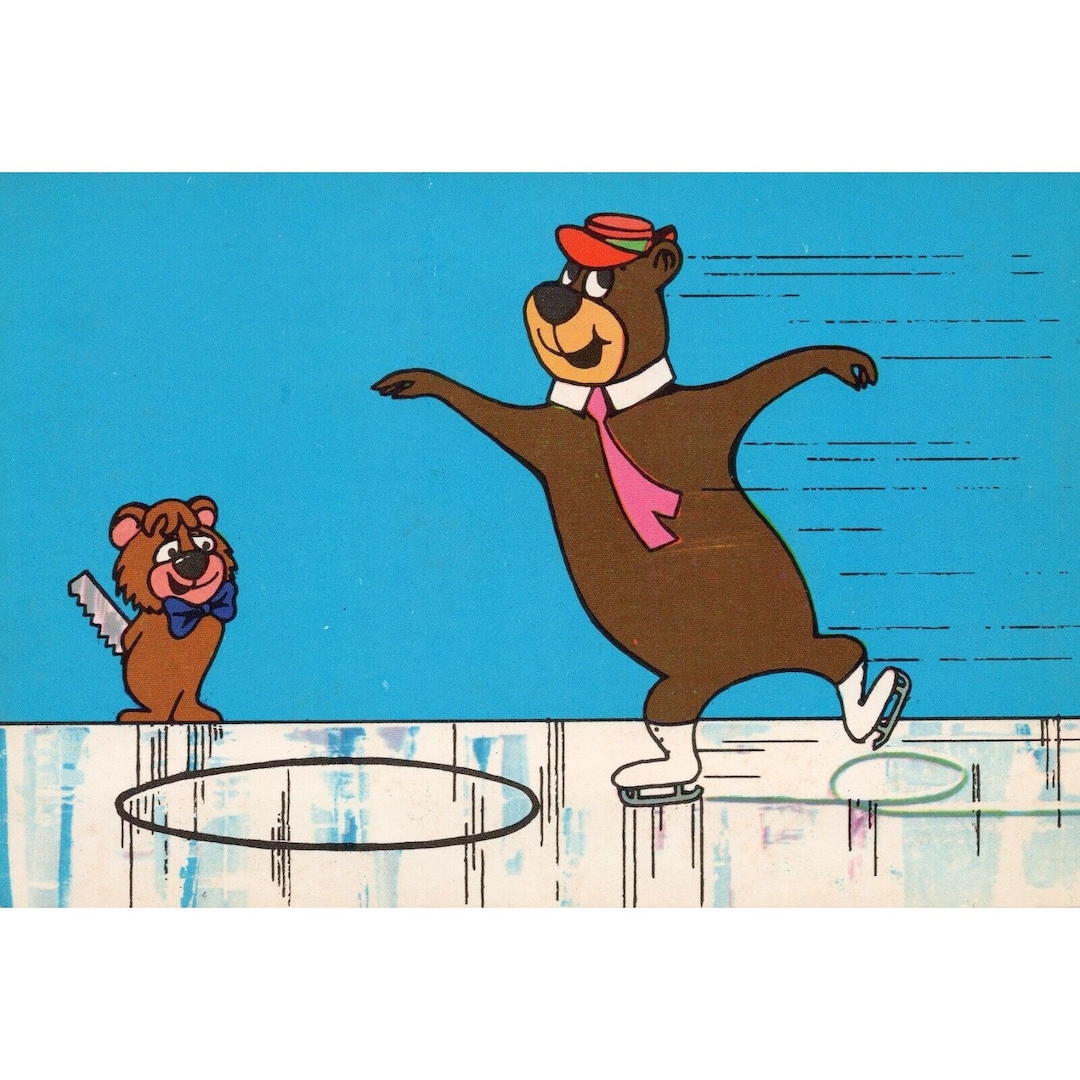 1965 YOGI BEAR Postcard 6.2" X 4.2" (15.5 X 10.5 Cm.) Original Spanish ...
