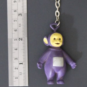 1990s Teletubbies TINKY-WINKY Keychain - PVC - 6.5 X 4 Cm. (2.5" X 1.5 ...