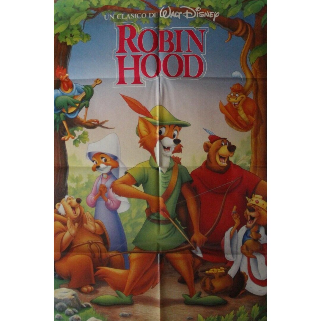 1989 ROBIN HOOD Original Spanish Vintage Theater Poster - 39" X 27.5 ...