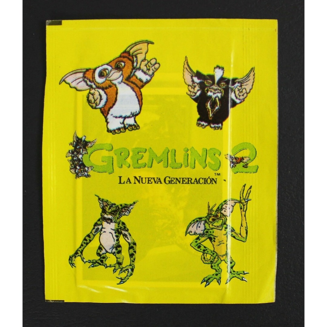 1990 GREMLINS 2 MOVIE Trading Cards Pack 10 X 8 Cm. (4" X 3.1") Warner ...