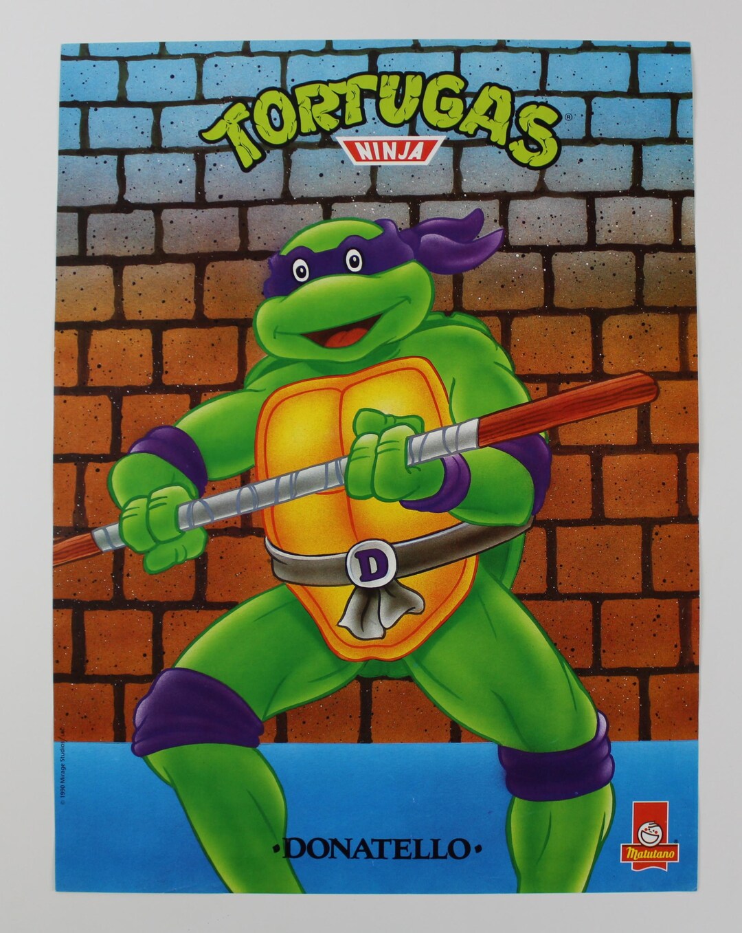 1991 TMNT Poster 16"x 12" (40 X 30 Cm.) Mutant Ninja Turtles Spain ...