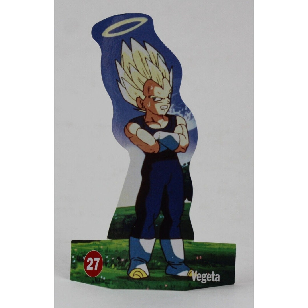 1989 SUPER SAIYAN VEGETA Die-cut Cardboard Figure 5.25" (13.5 Cm ...