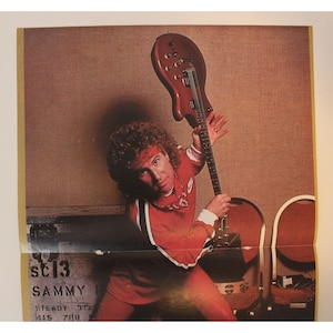 1986 SAMMY HAGAR Poster Original Vintage Spain 40.5 X 27 Cm. (16" X 10. ...