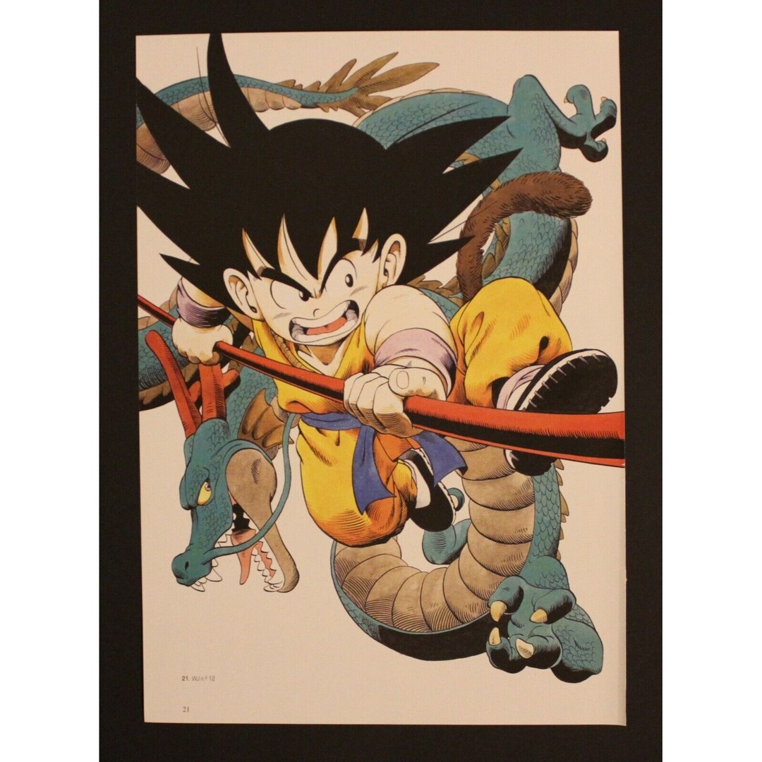 1996 Dragon Ball DOUBLE-SIDED MINIPOSTER 2 Posters in 1 10 X 7 25.5 X ...