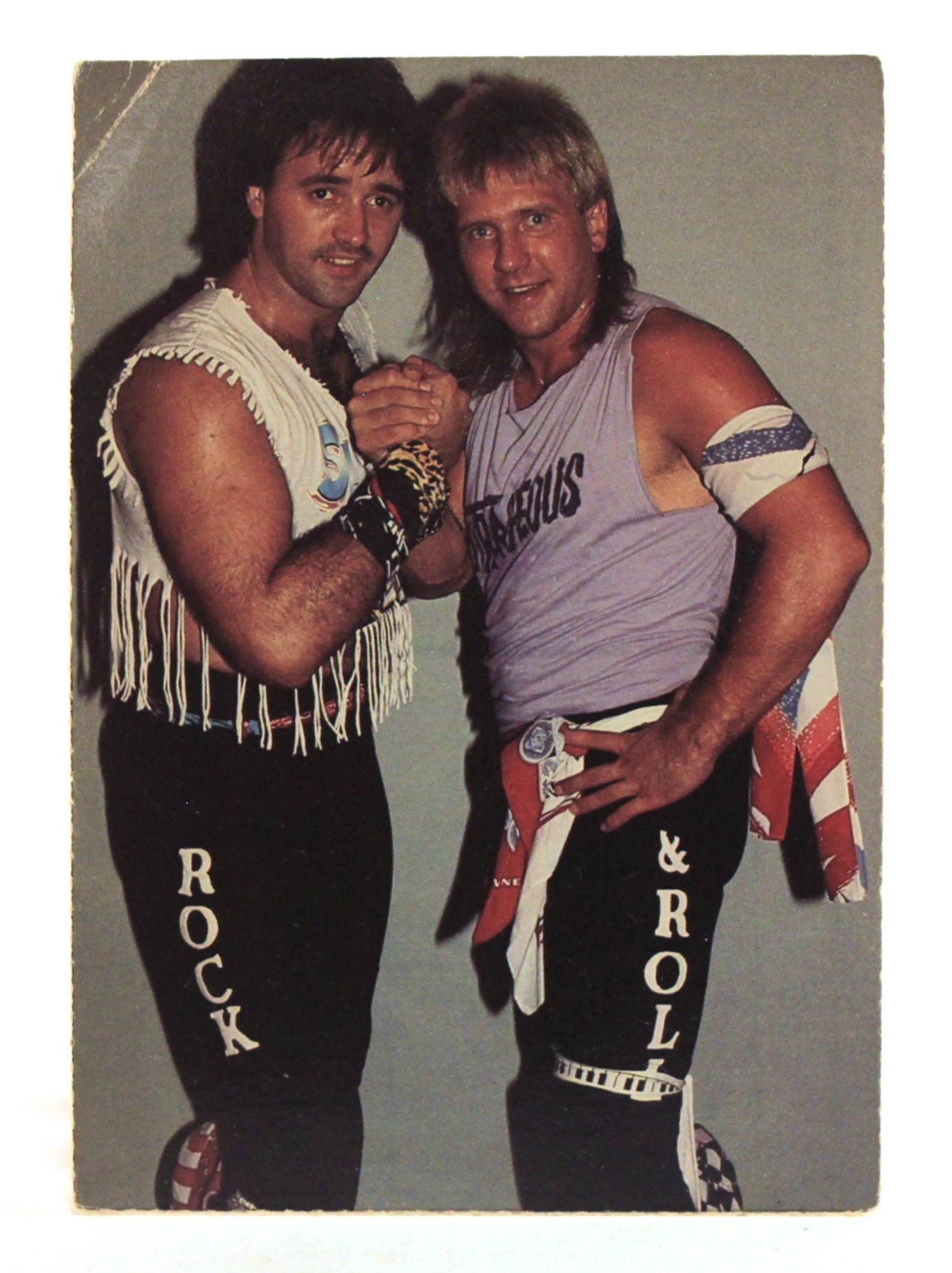 1985 WWF The ROCK'N ROLL Express Vintage Postcard | Etsy