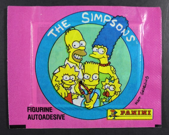 1991 THE SIMPSONS Sealed Trading Cards Pack European Vintage | Etsy