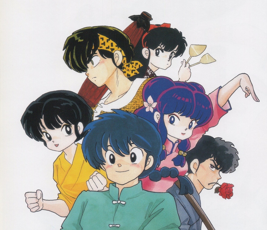 2003 RANMA 1/2 Double-sided POSTER 2 Posters in 1 10.5 X 8.5 Manga ...