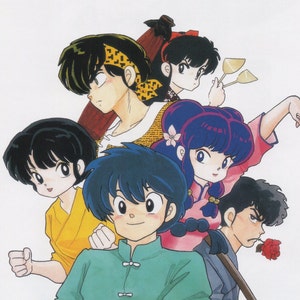 2003 RANMA 1/2 Double-sided POSTER 2 Posters in 1 (10.5" X 8.5") Manga ...
