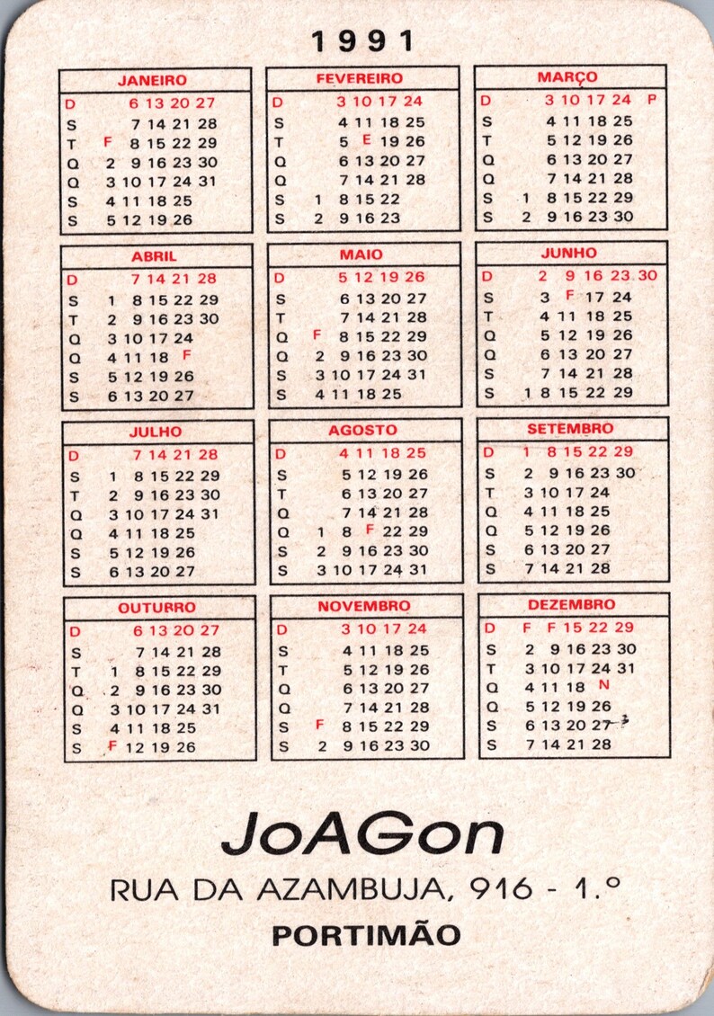1991 MACGYVER Pocket Calendar 10 X 7 Cm. (4" X 2.75") Richard Dean ...