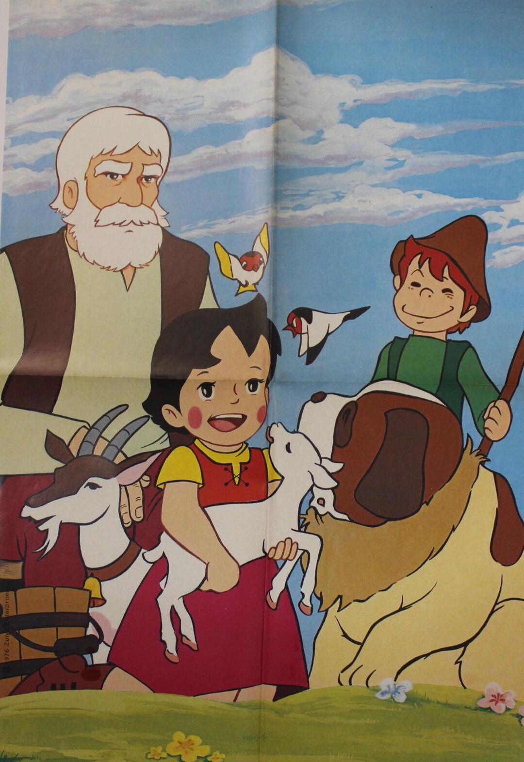 1976 HEIDI, A GIRL of the ALPS Poster - Spanish Original Vintage ...