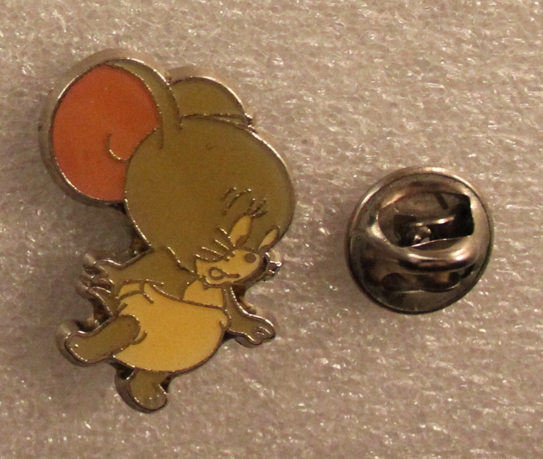 1990s TOM & JERRY Lapel Pin - JERRY - Hanna Barbera - 2.5 X 2.25 Cm ( 1 ...
