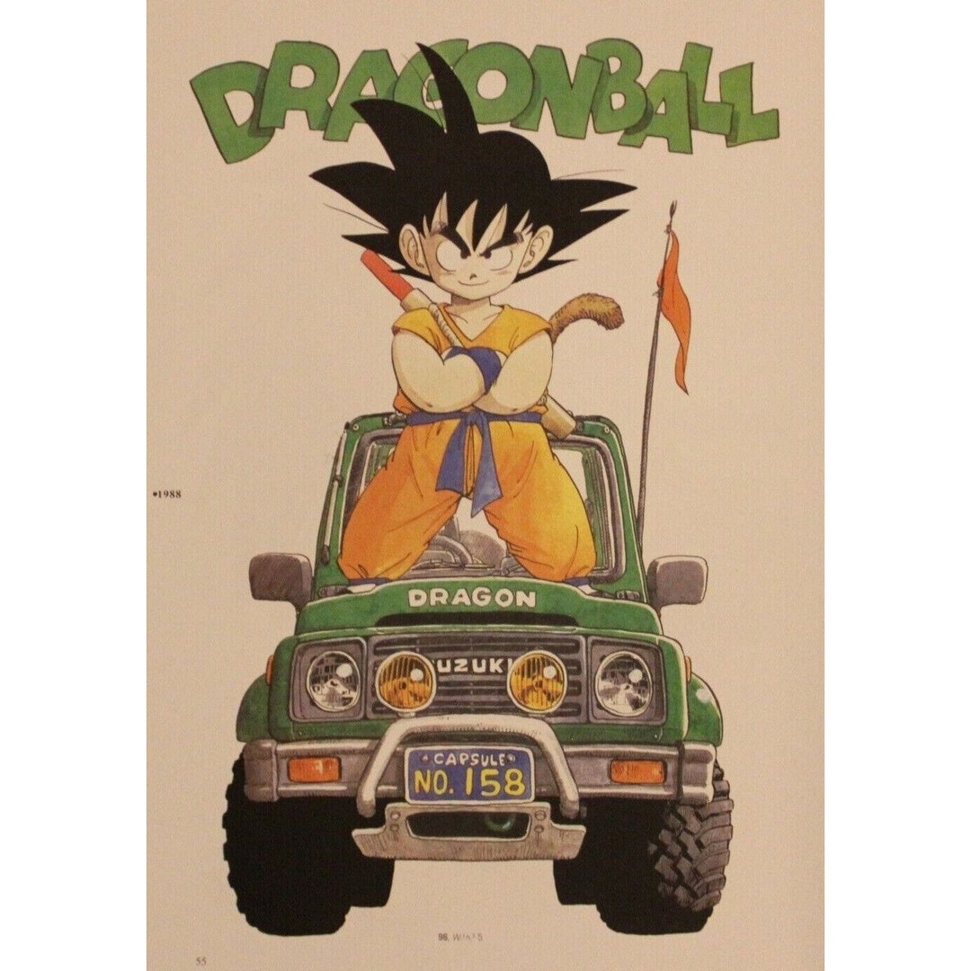 1996 Dragon Ball DOUBLE-SIDED MINIPOSTER 2 Posters in 1 10 X 7 Son Goku ...
