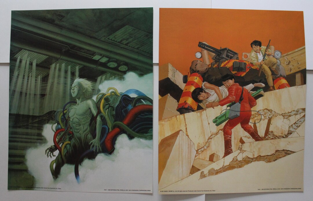 TWO AKIRA Limited Posters (katsuhiro Otomo) - Original Spanish Vintage ...