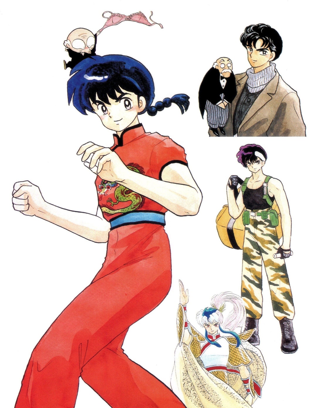 2003 RANMA 1/2 Double-sided POSTER 2 Posters in 1 (10.5" X 8.5") Manga ...