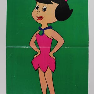 1981 BETTY RUBBLE Poster 18" X 12" (46 X 30 Cm.) the Flintstones ...