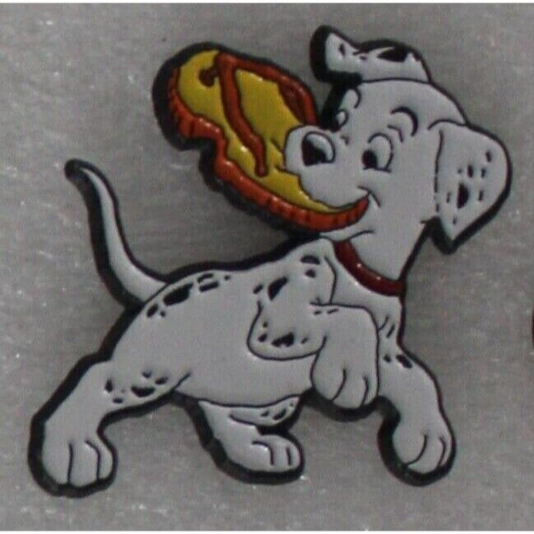 1980s 101 DALMATIANS Lapel Pin 1.1" X 1.2" (2.75 X 3 Cm.) Walt Disney ...
