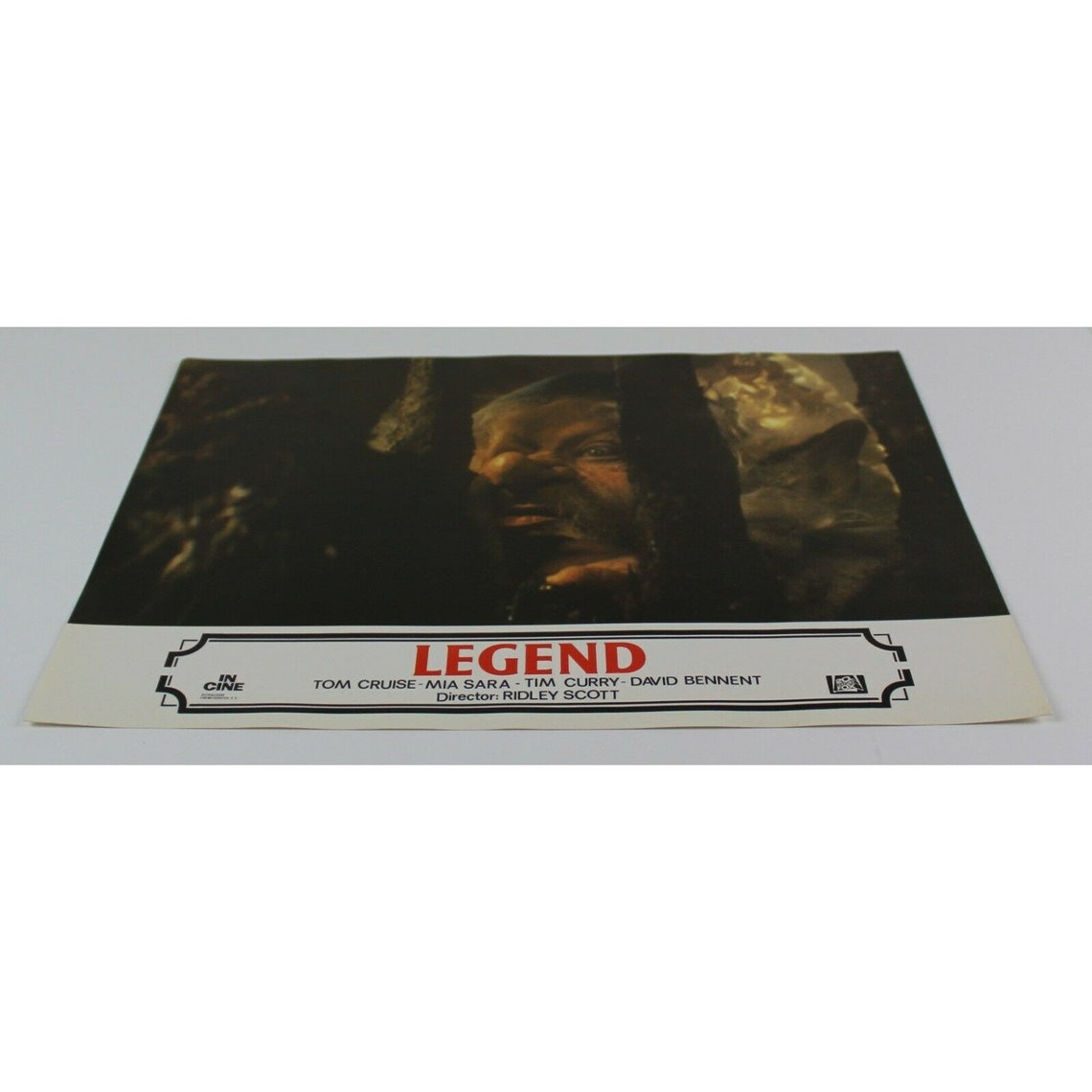 1985 LEGEND Movie LOBBY CARD Tom Cruise, Mia Sara, Tim Curry, Ridley ...