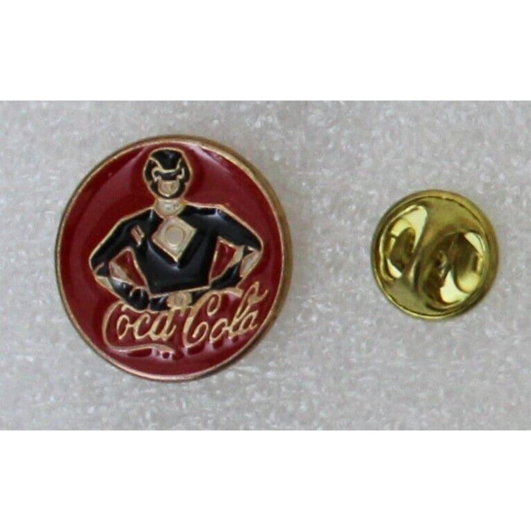 1990s Coca-cola BLACK RANGER Lapel Pin Power Rangers 2" (0.8 Cm.) Saban ...