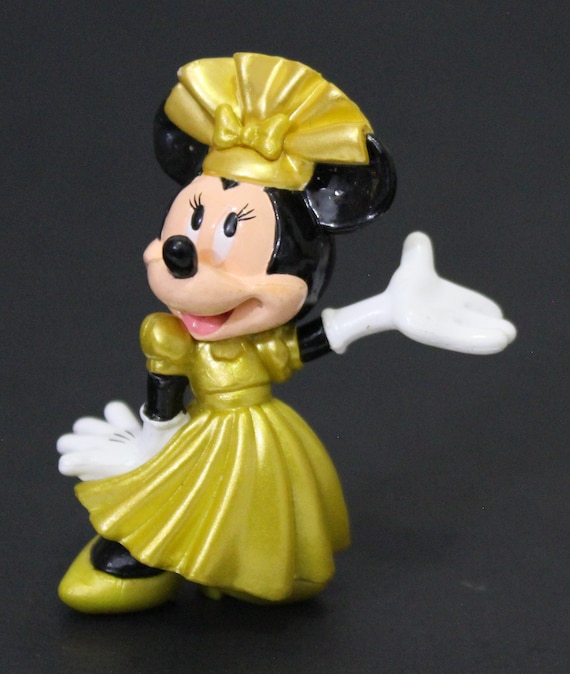 1990s MINNIE MOUSE PVC Figure 5.5 cm 2.15 Golden | Etsy
