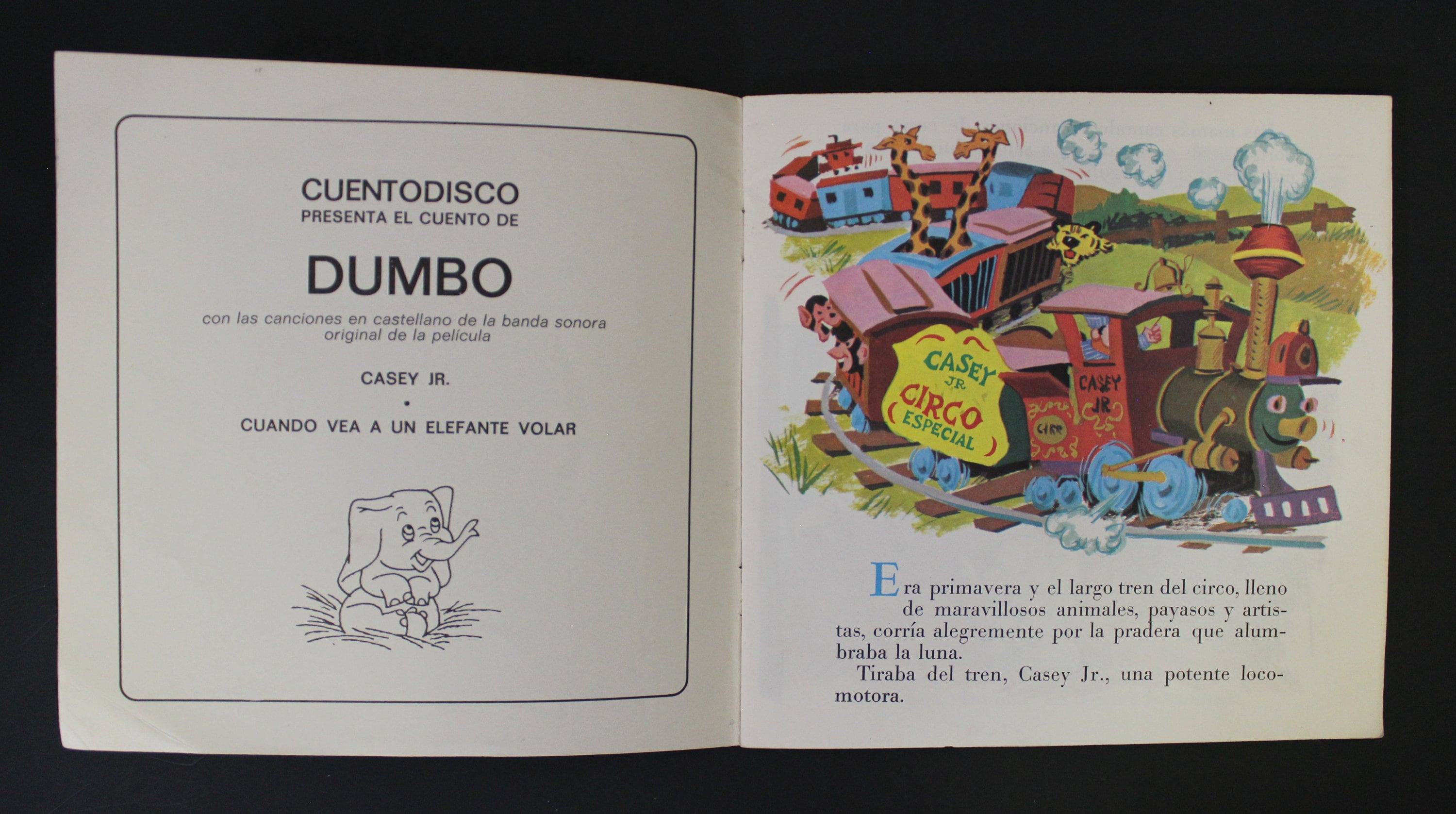 1979 DUMBO 7 Book & Record Original Spanish Vintage | Etsy