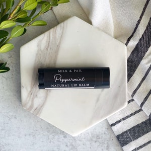 Peppermint Natural Lip Balm Chapstick Lip Moisturizer Gift | Etsy