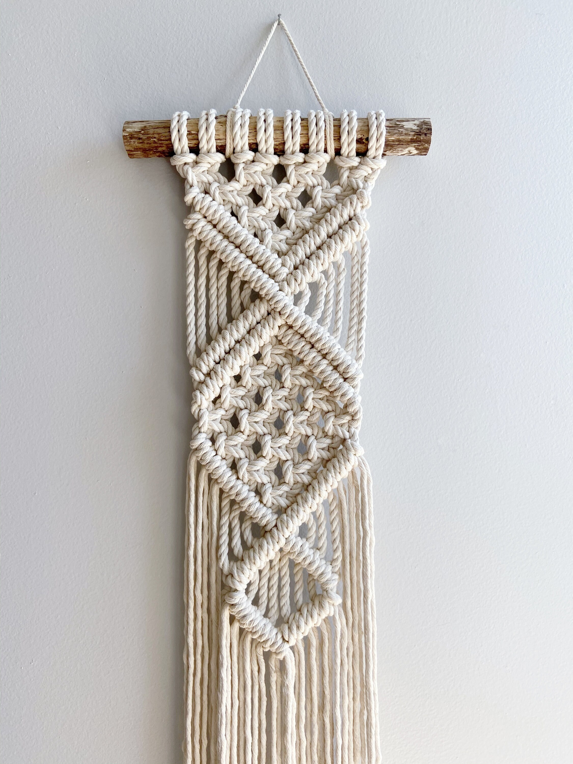 Geometric Macrame Wall Hanging Boho Wall Hanging Elegant Macrame Woven ...