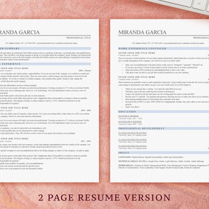 ATS Friendly Resume Template / Google Docs, MS Word & Mac Pages ...
