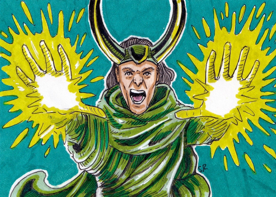 Loki God of Timelines/stories Sketch Card Original Art. From Loki ...