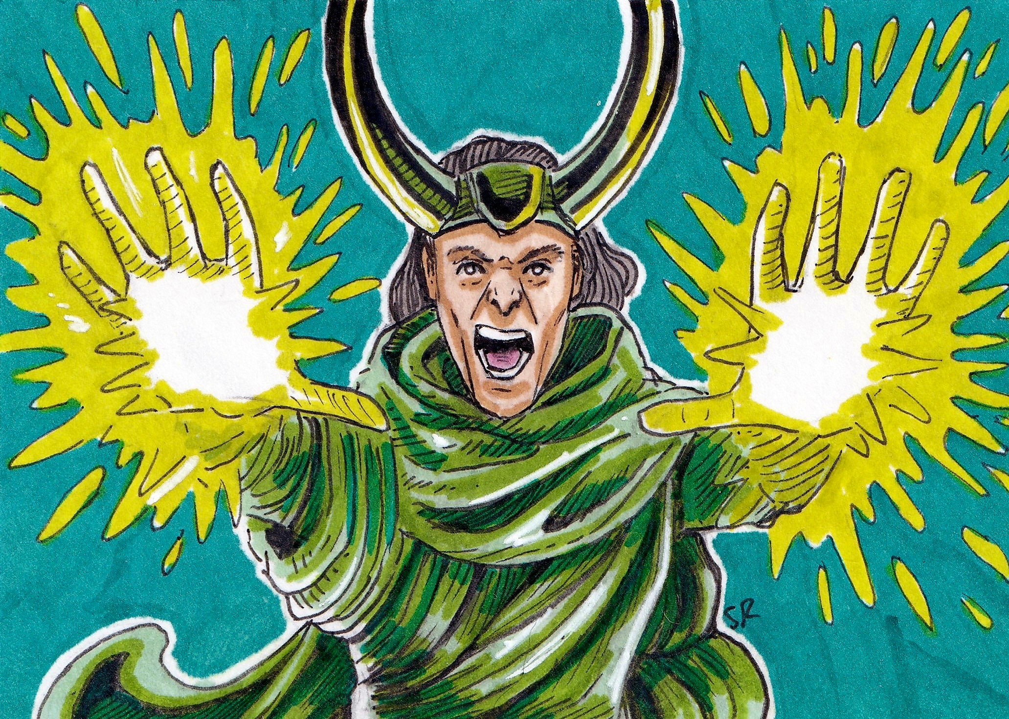 Loki God of Timelines/stories Sketch Card Original Art. From Loki ...