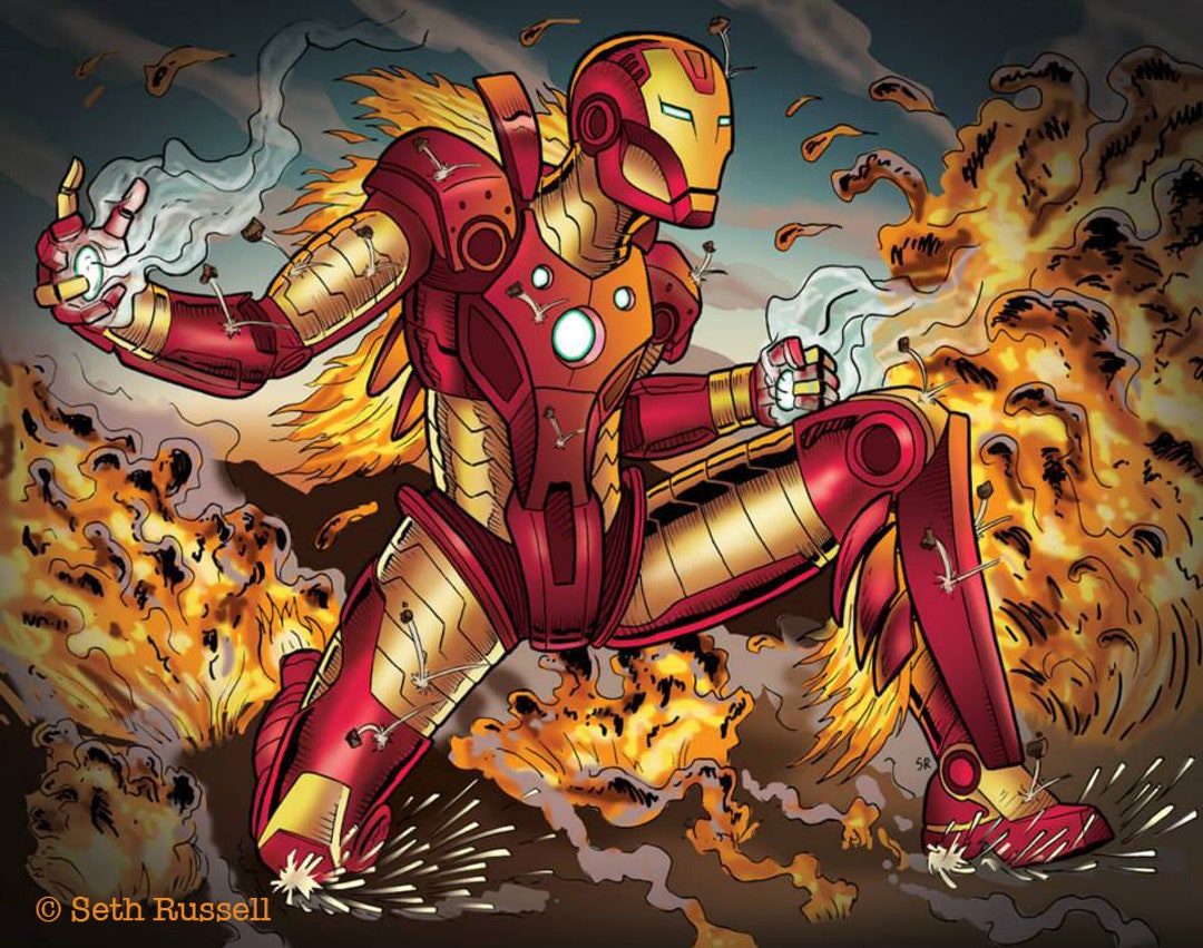 Iron Man Art Print, Hero Pose, MCU Avengers Fan Gift - Etsy