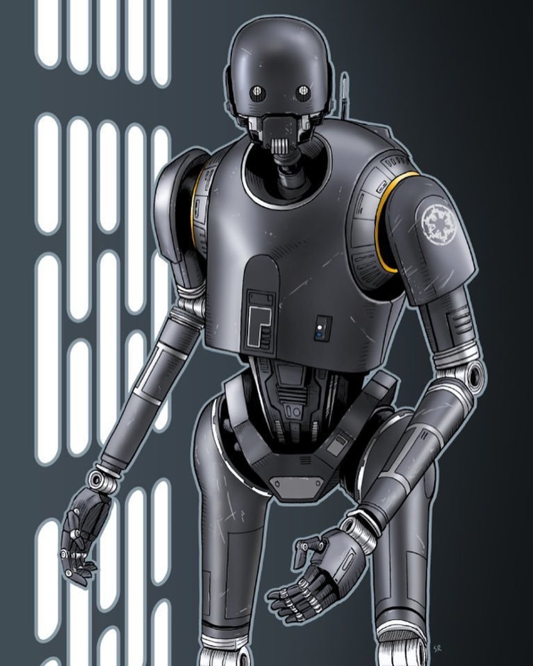 K-2SO Reprogrammed Imperial Security Droid and Sidekick to Cassian Andor. Great Gift for Any ...