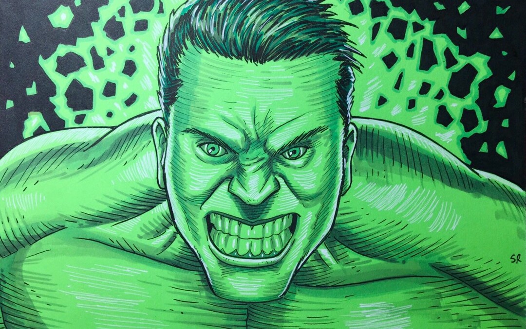 Incredible Hulk Bruce Banner is Enraged and Ready to Smash in This Hand ...