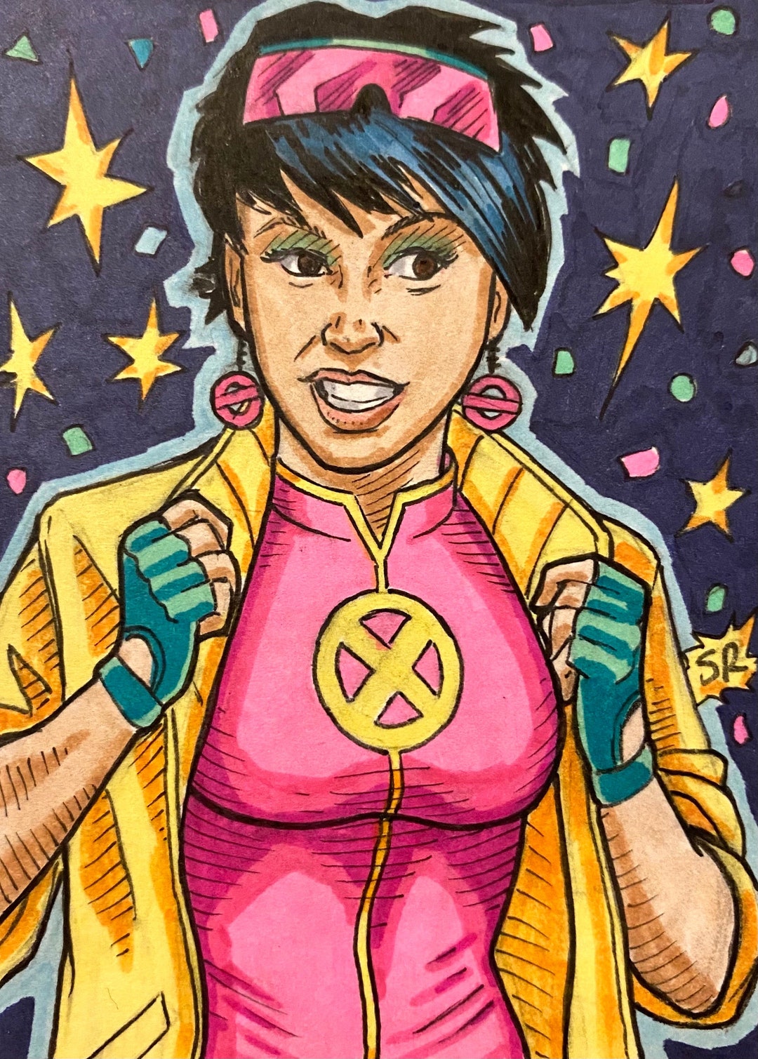X-men Mutant Jubilee Sketch Card (hand Drawn) Great Gift for Any X-men ...