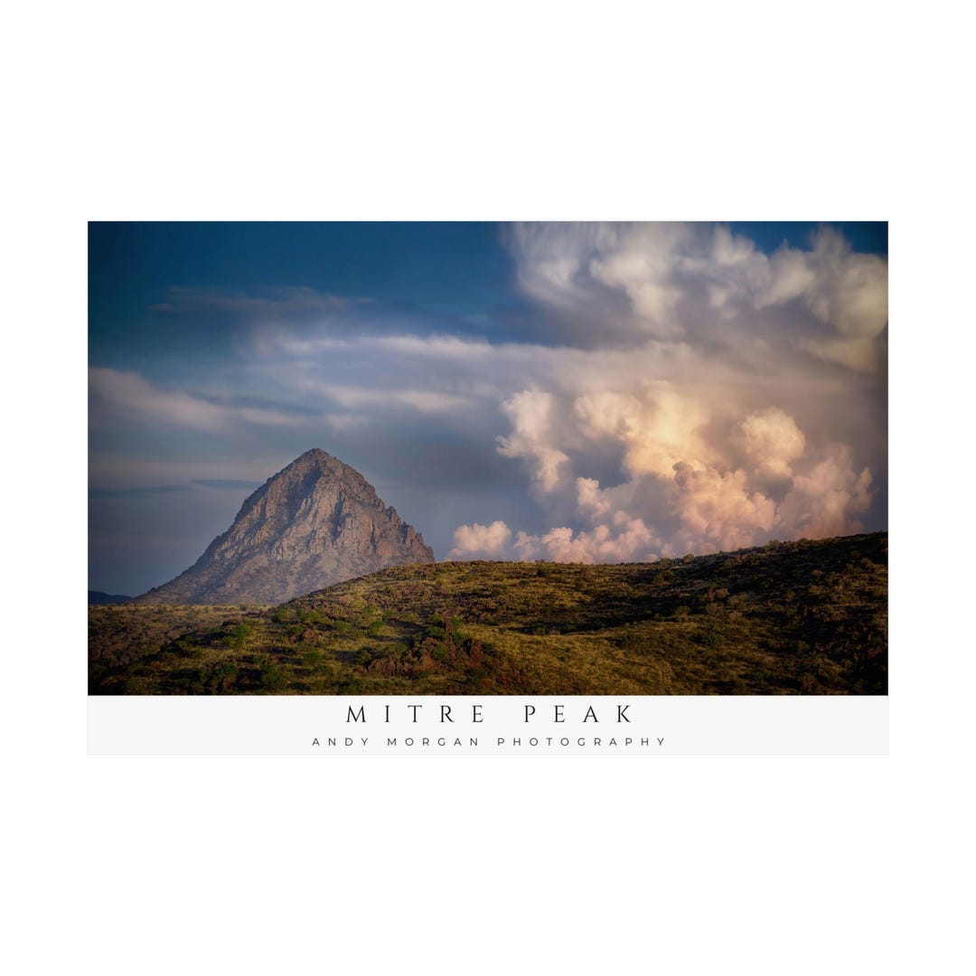 Mitre Peak - Satin Poster - Etsy
