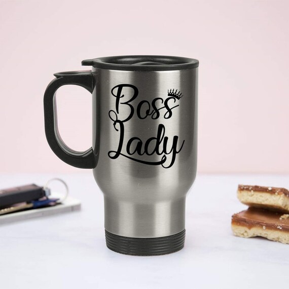 travel mug Da boss lady 14 oz Home & Living Travel Mugs etna.com.pe