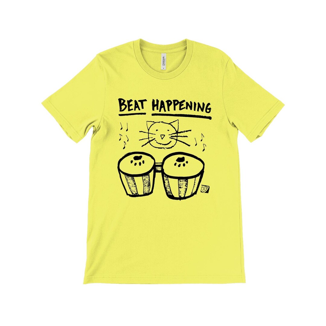 Beat Happening - Cat Bongos - 1987 - Yellow - Etsy