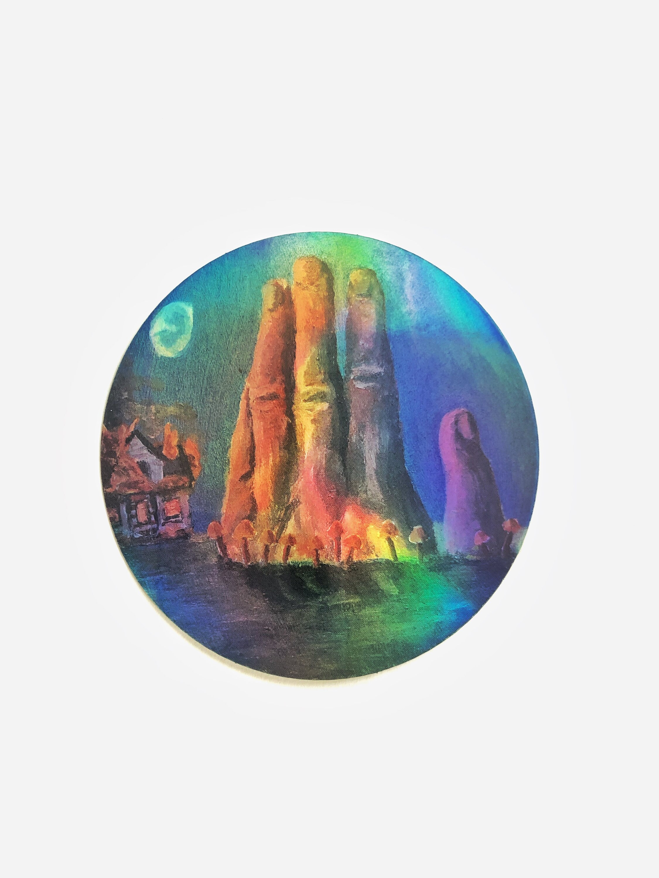 An October Night Holographic Vinyl Sticker - Etsy