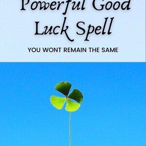 Powerful Luck & Success Spell Casting - 24 Hour or 72 Hour - Etsy