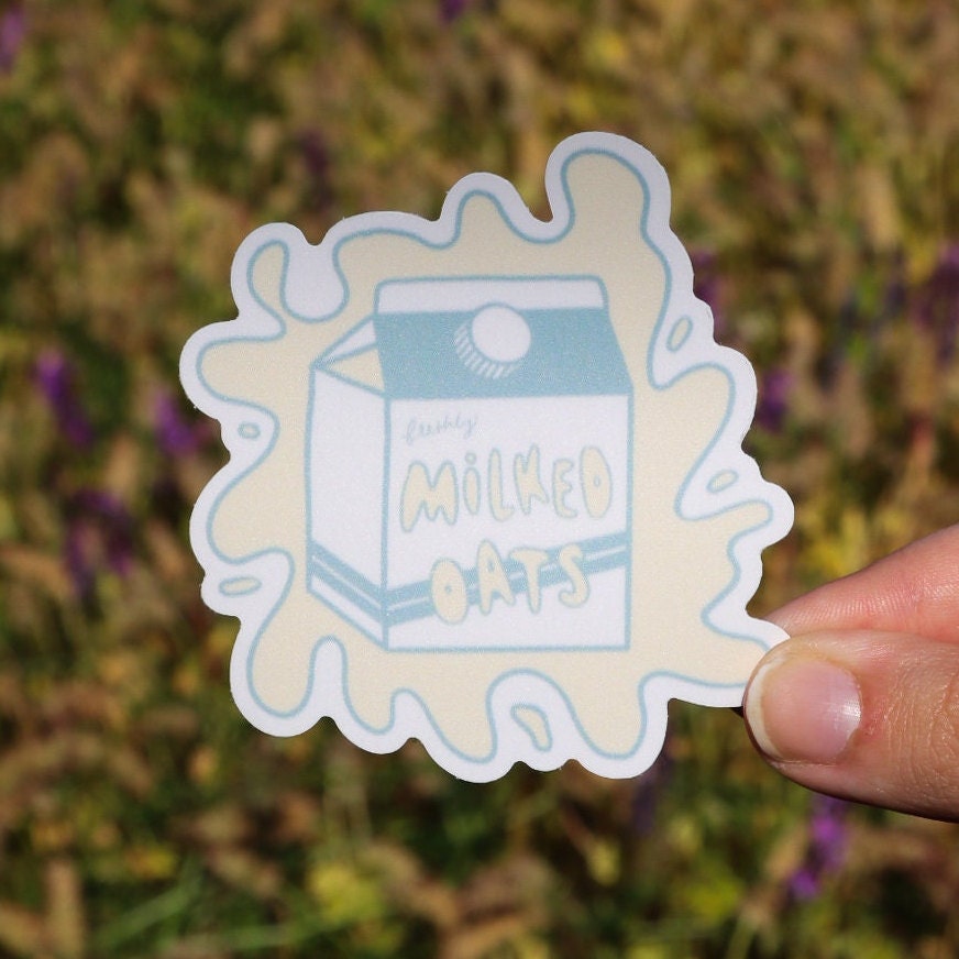 Milked Oats Sticker - Etsy