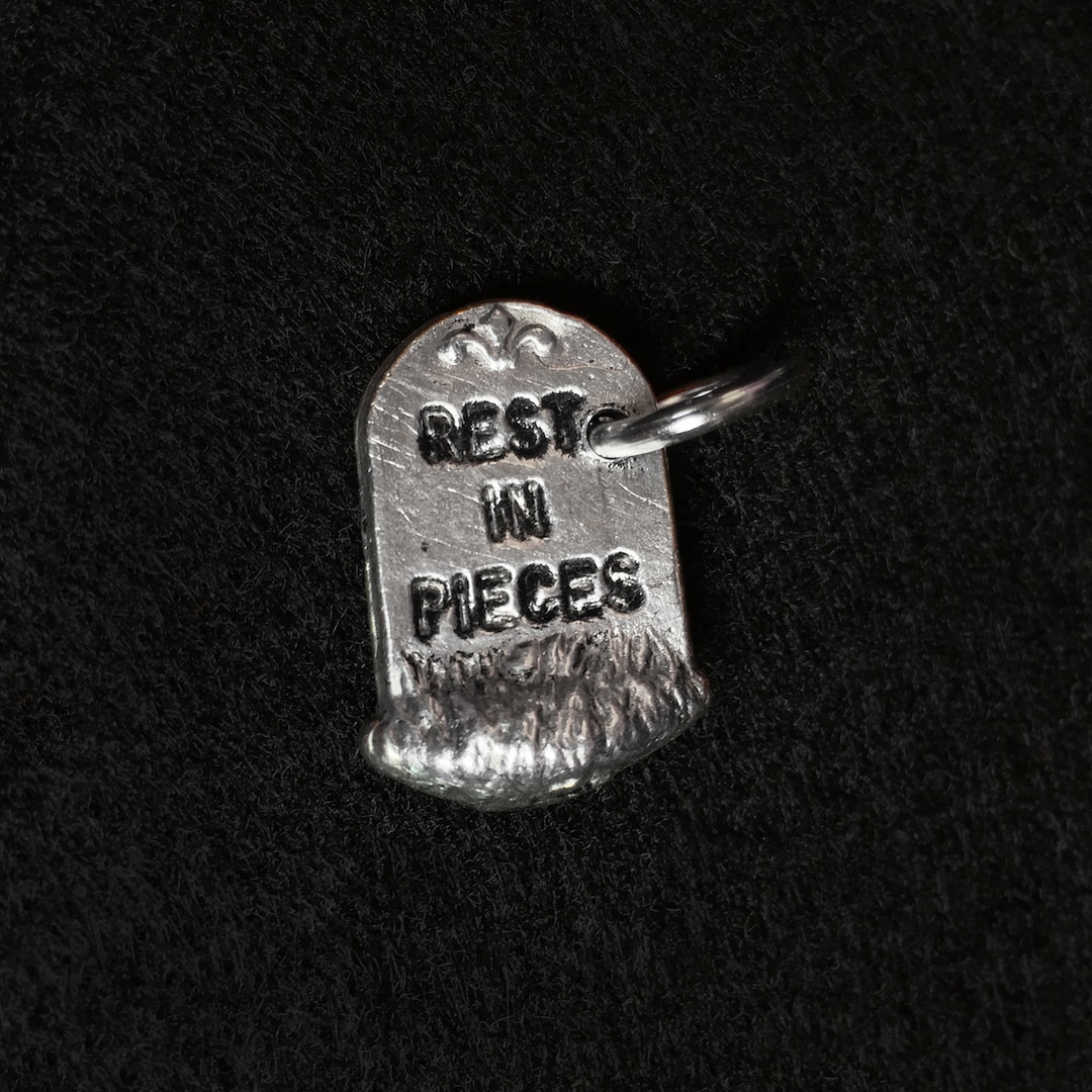 Rest in Pieces Headstone Pendant Repro of Vintage Gumball - Etsy