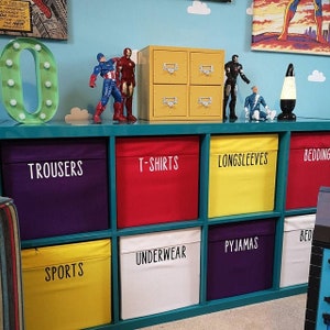 IKEA KALLAX DRONA Box Sticker Personalised Vinyl Labels Stickers Decals ...