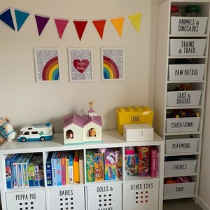 IKEA KALLAX DRONA Box Sticker Personalised Vinyl Labels Stickers Decals ...