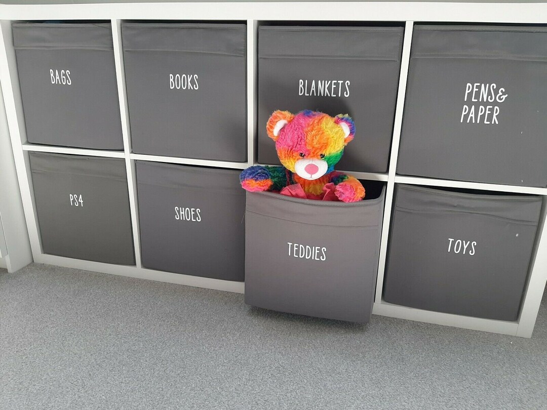 IKEA KALLAX DRONA Box Sticker Personalised Vinyl Labels Stickers Decals ...