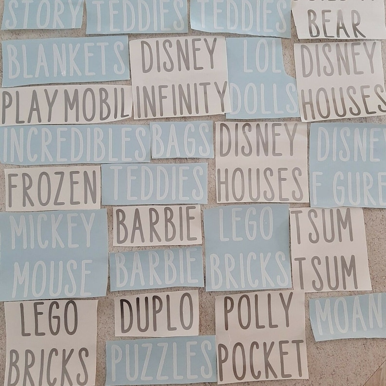 IKEA KALLAX DRONA Box Sticker Personalised Vinyl Labels | Etsy