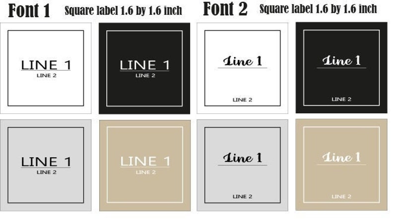 Square Minimalistic Labels White Black Grey Laundry - Etsy