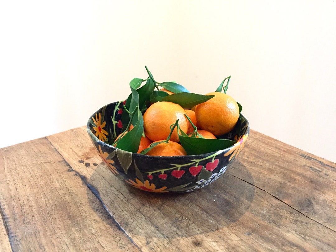 Bleeding Heart Round Bowl Ceramic Serving Bowls Serving - Etsy