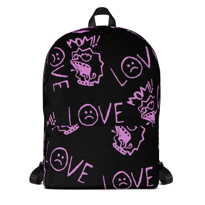 Lil Emo Peep Style Tattoos Backpack rucksack | Etsy
