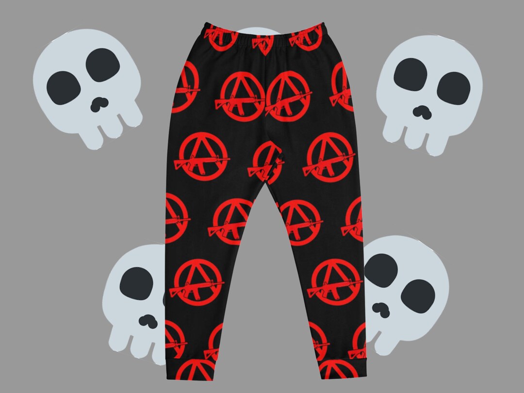 Anarchy Assault Rifle Joggers Emo Suicide Rap All Over Print ACAB FTP ...